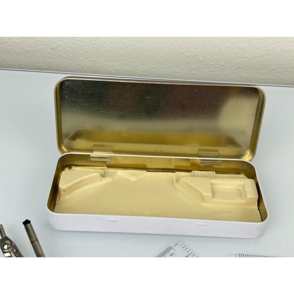 Helix | Office | 977 Queen Elizabeths Silver Jubilee Math Set Tin ...